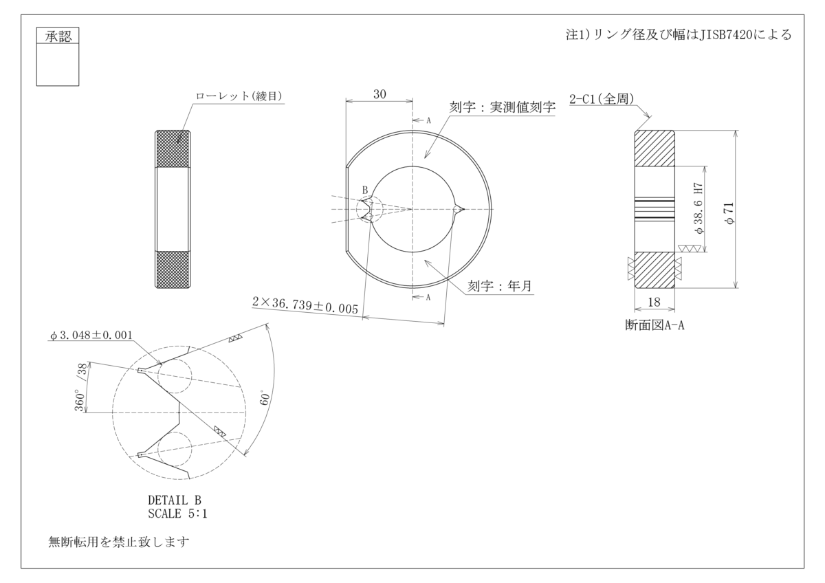 セレーションゲージ(JIS B 1602) | 株式会社ファム 製品見積サイト