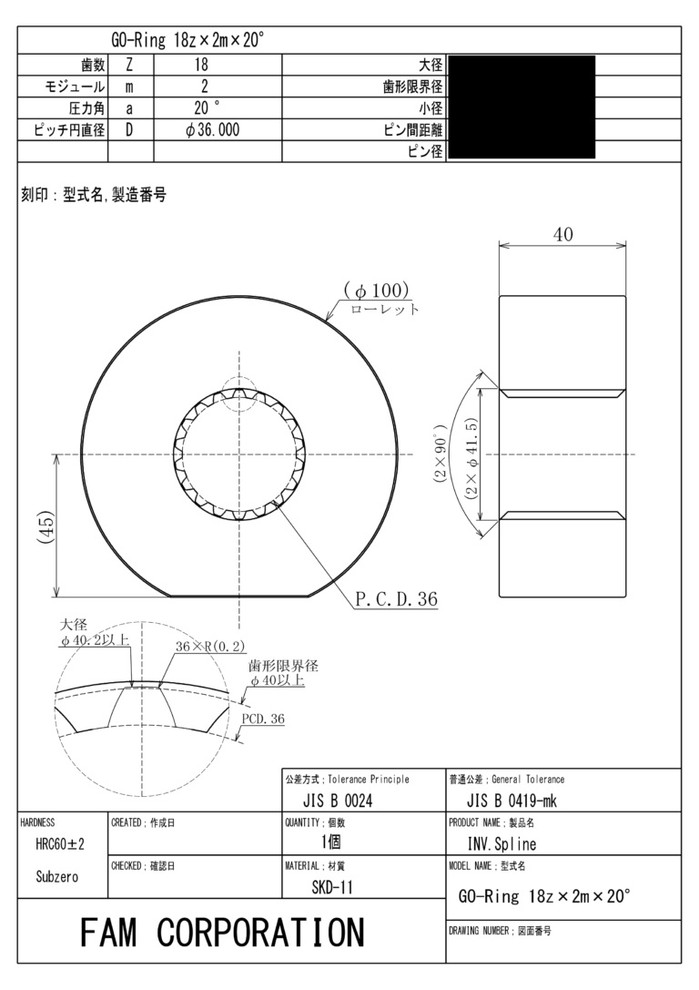 セレーションゲージ(JIS B 1602) | 株式会社ファム 製品見積サイト